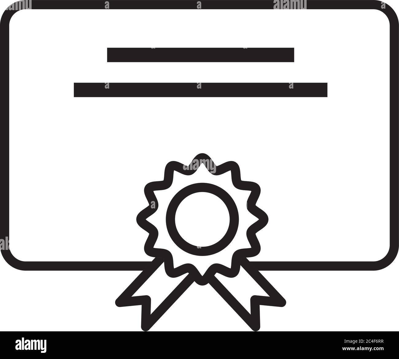 graduation certificate diploma line style vector illustration design ...