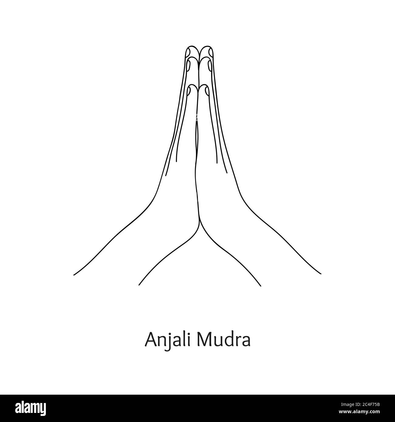 Anjali mudra Stock Vector Images - Alamy Anjali mudra Stock Vector Images - Alamy