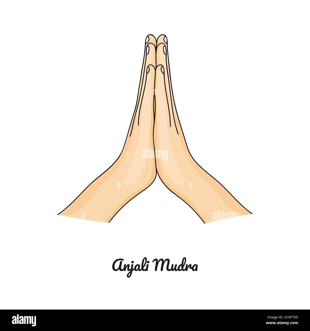 Anjali mudra Stock Vector Images - Alamy Anjali mudra Stock Vector Images - Alamy