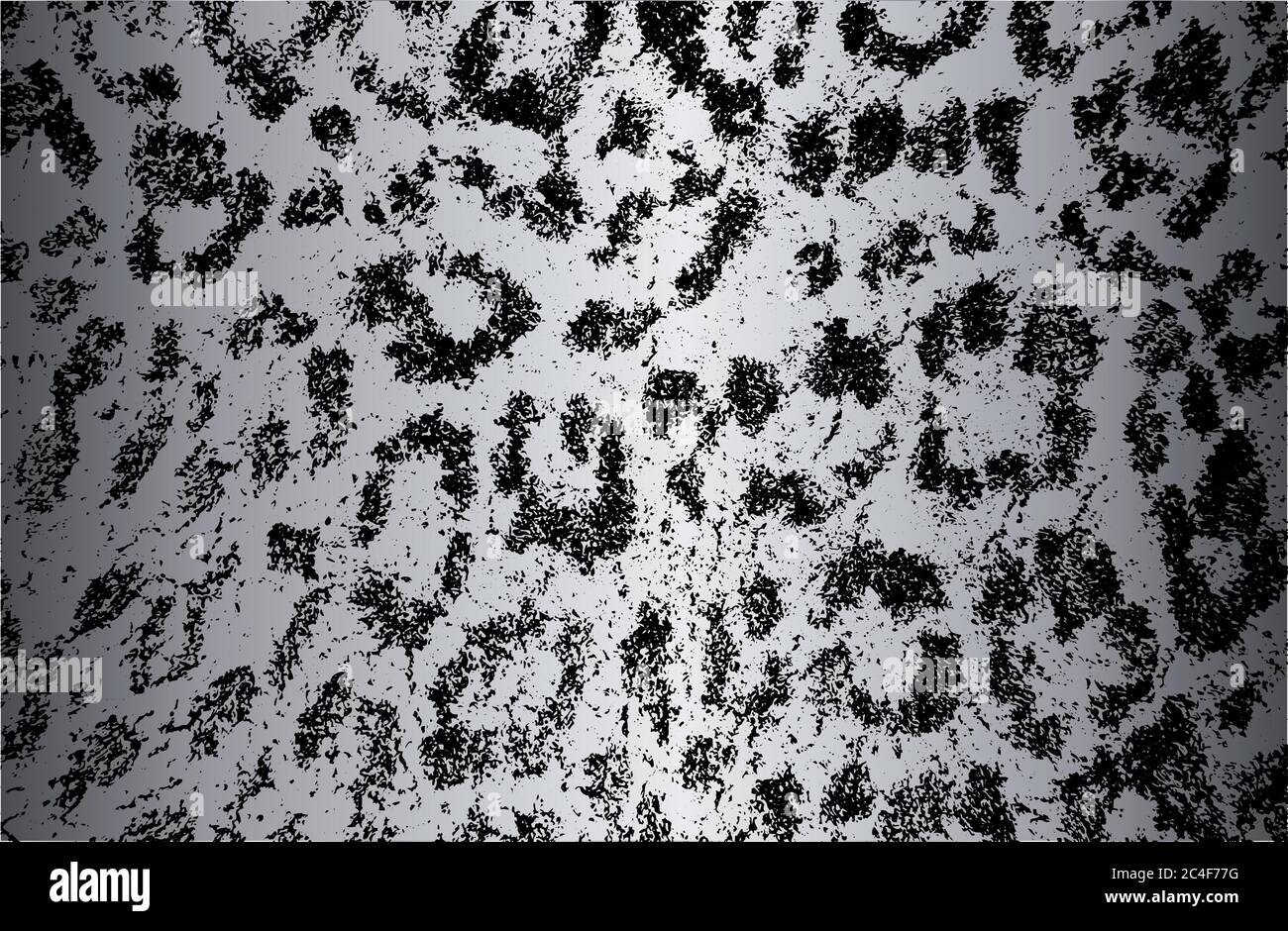 Distressed overlay texture of silver natural fur, grunge vector ...