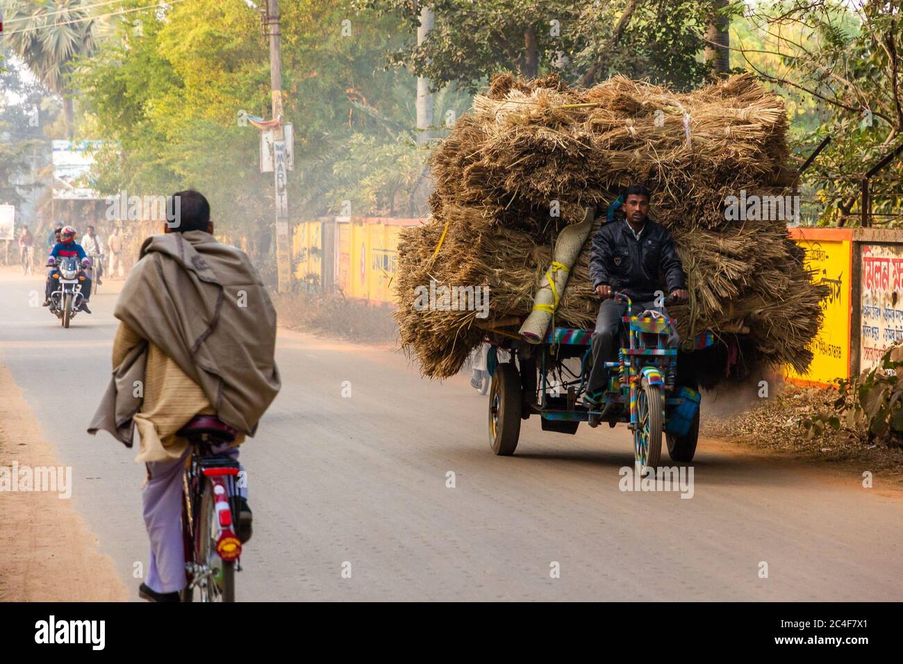 Shantiniketan, West Bengal, India - March 2015: An Indian man ...