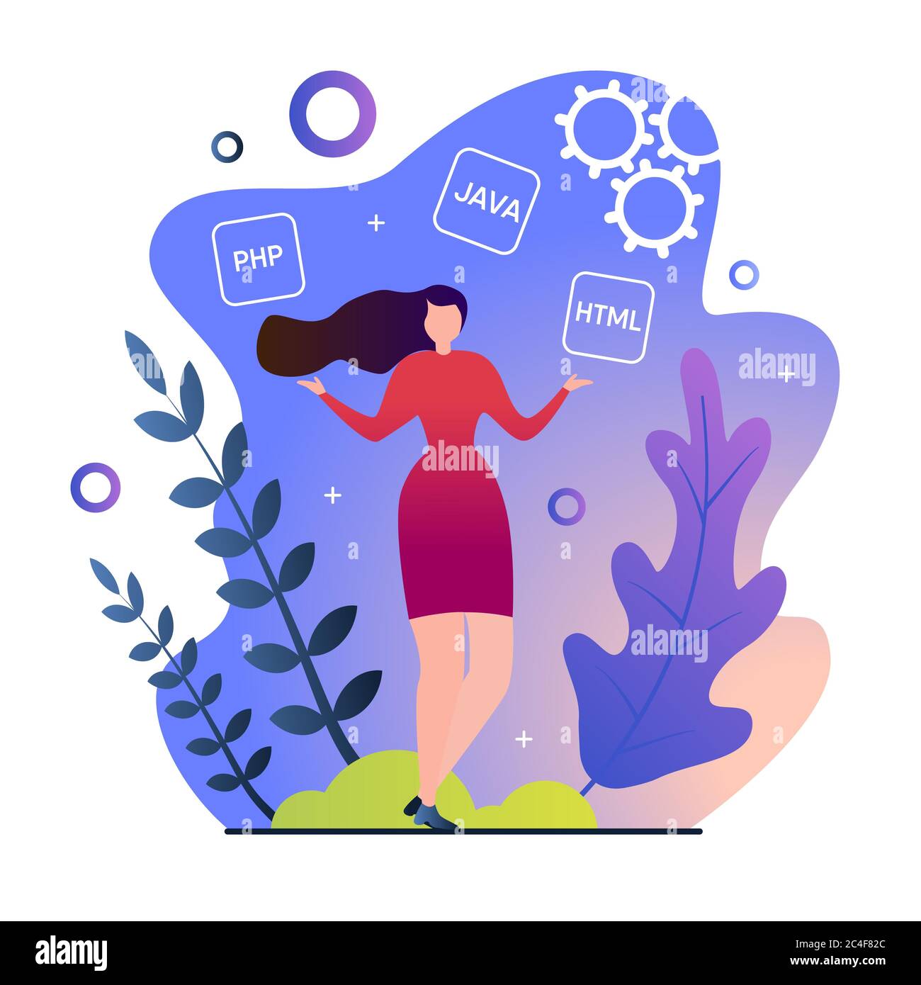 Beautiful girl paradise Cut Out Stock Images & Pictures - Alamy