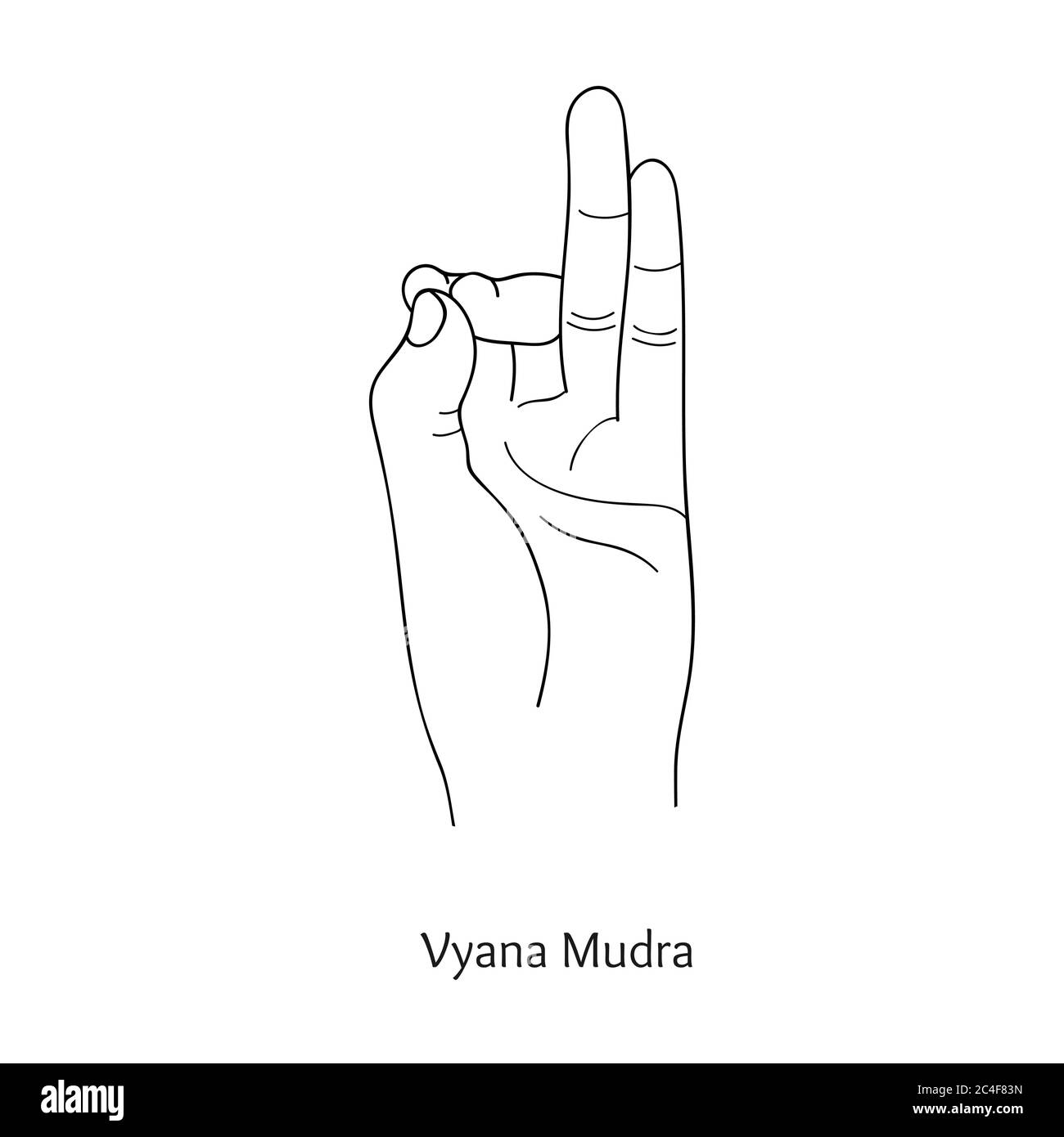 Prana mudra Black and White Stock Photos & Images - Alamy