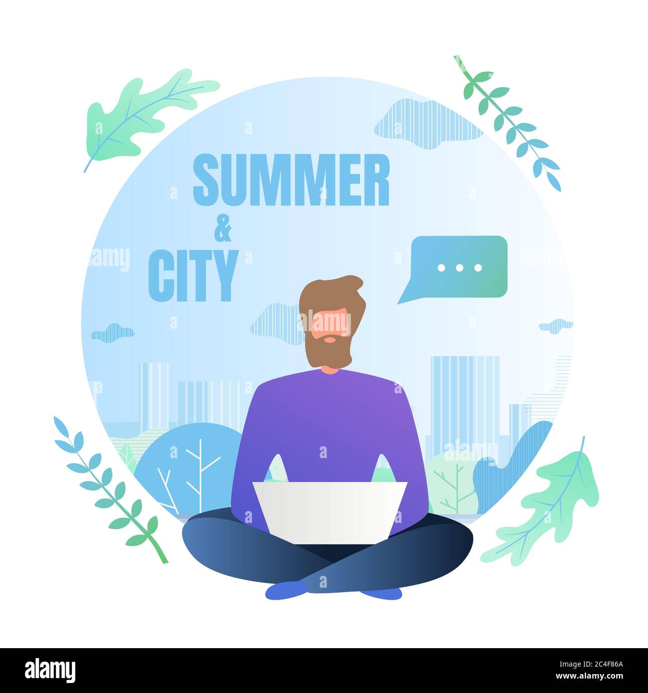 Resort town on Cut Out Stock Images & Pictures - Alamy