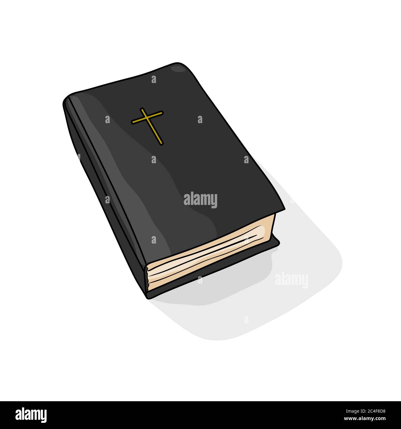 Holy Bible. Cartoon Drawing. Vector Illustration Stock Vector Image ...