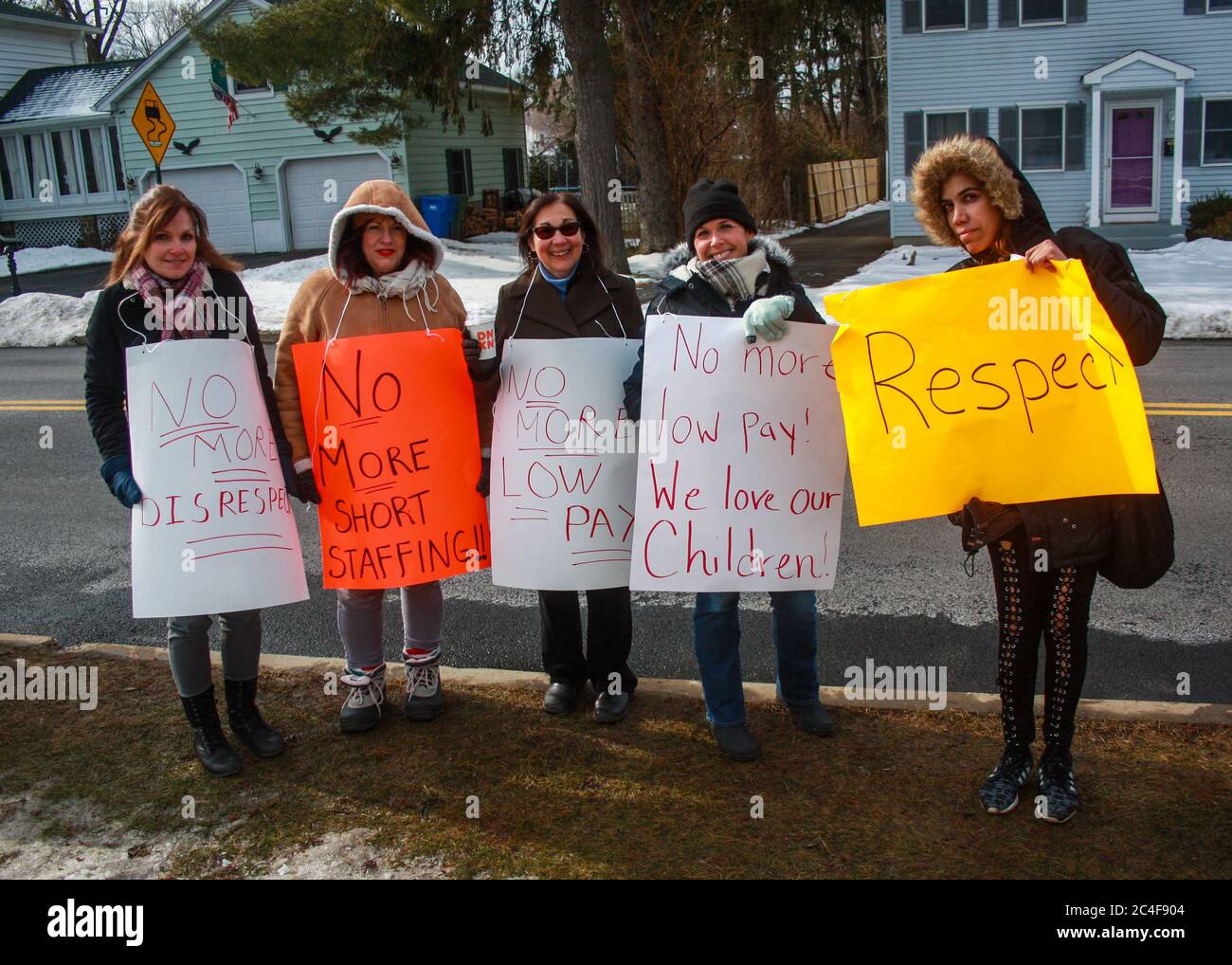 Picket signs hi-res stock photography and images - Alamy