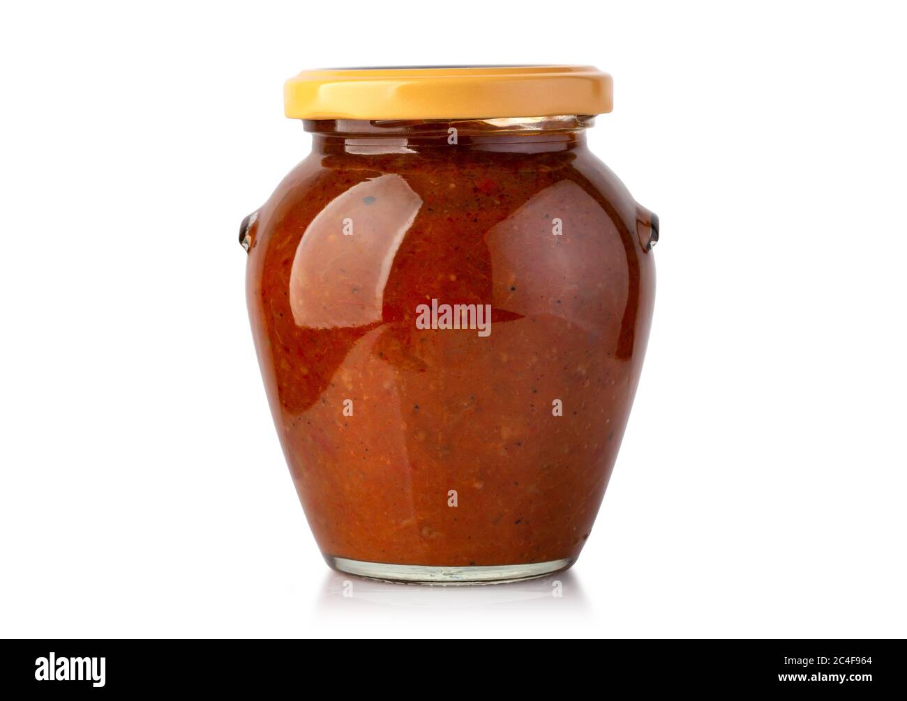bbq jar isolated on white background with clipping path Stock Photo - Alamy