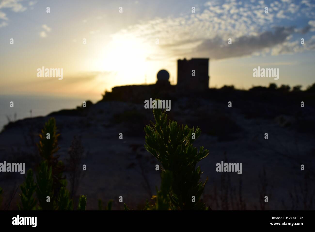 DINGLI, MALTA - Sep 11, 2014: Old isolated building, made of limestone ...