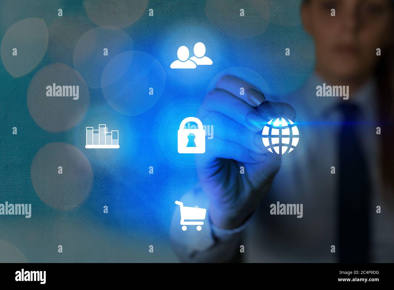 Information Digital Technology Network Connection Infographic Elements ...