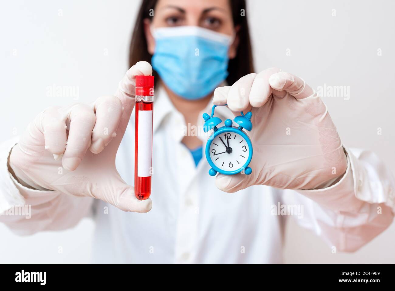 Laboratory Blood Test Sample Shown For Medical Diagnostic Analysis ...