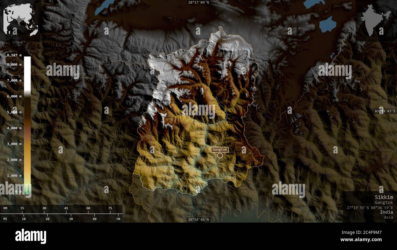 Sikkim Contour High Resolution Stock Photography and Images - Alamy