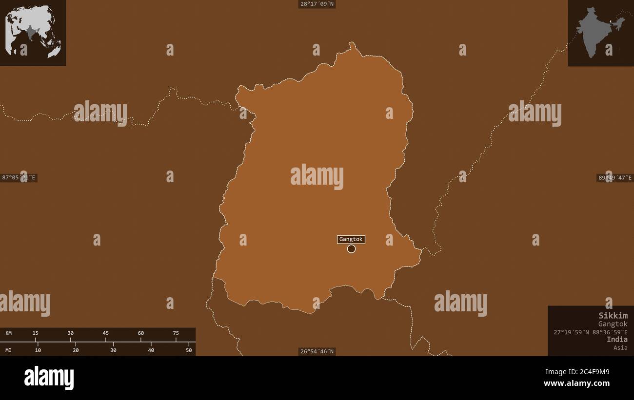Sikkim contour hi-res stock photography and images - Alamy