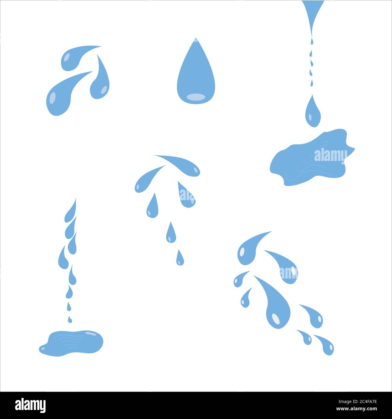Water vector elements, tears, drop of water Stock Vector Image & Art ...
