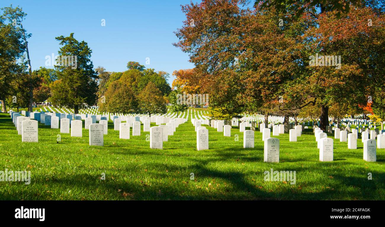Arlington USA- October 26 2014; Arlington National Cemetery historic ...