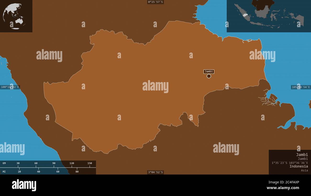 Outline map of jambi hi-res stock photography and images - Alamy