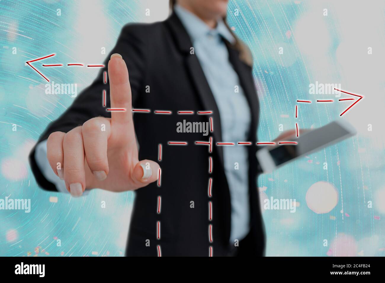 Competitiveness Symbol In Diverging Opposite Views Business Choice ...