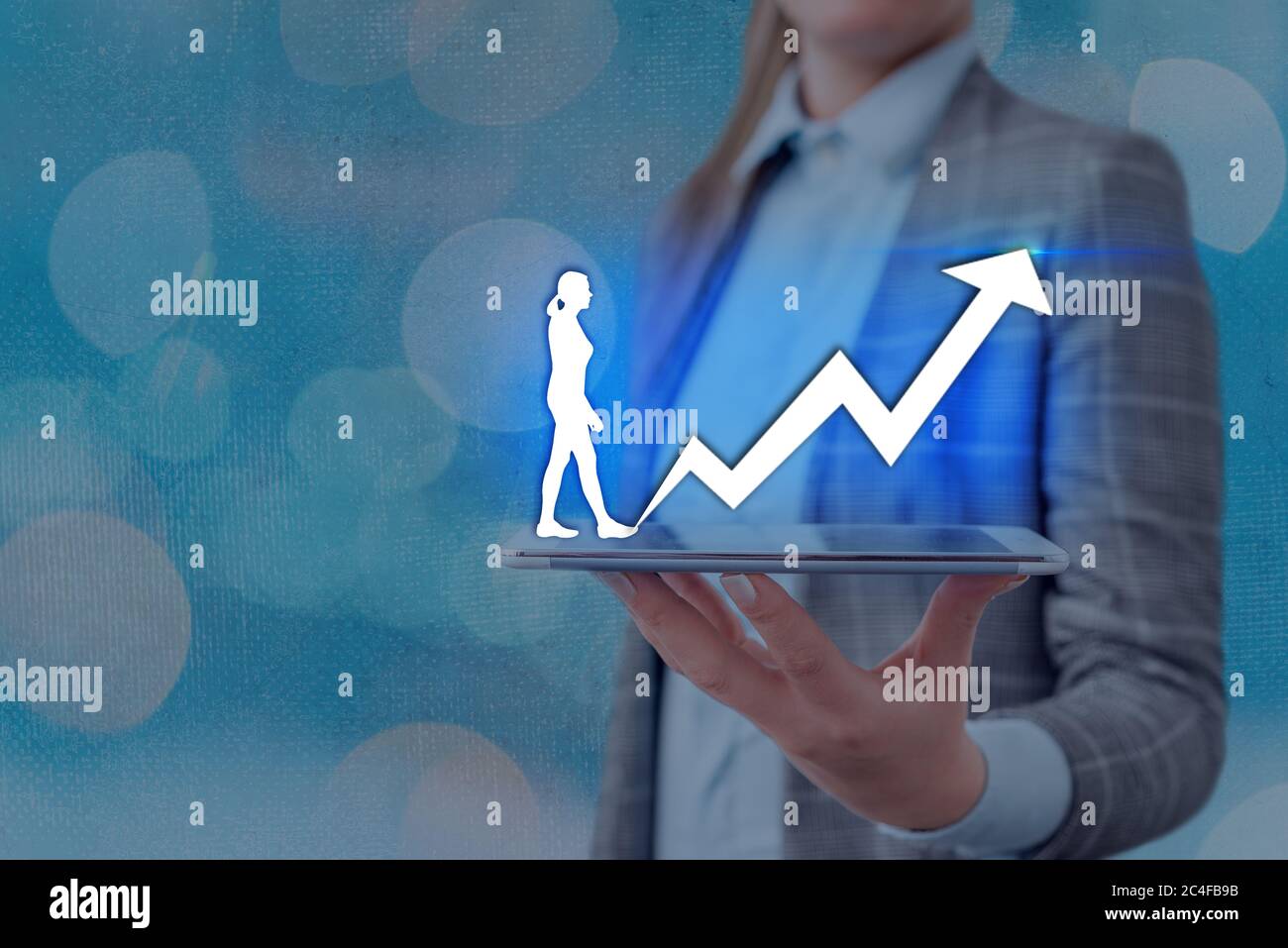 Arrow Symbol Going Upward Denoting Points Showing Significant ...