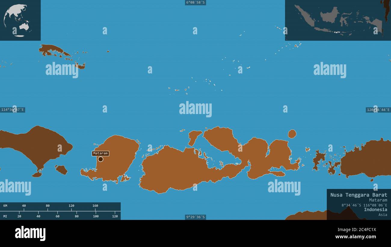 Map of nusa tenggara barat hi-res stock photography and images - Alamy