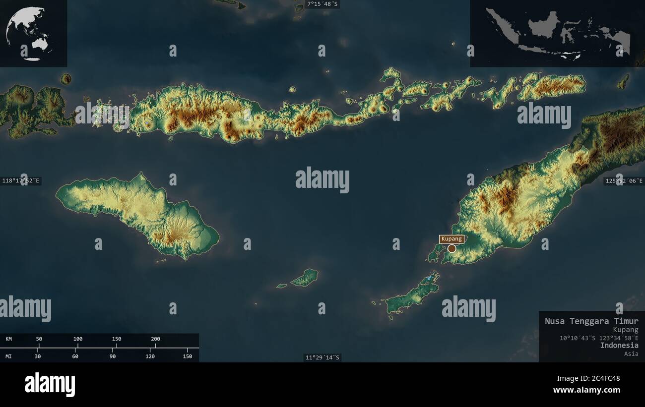 Map of kupang hi-res stock photography and images - Alamy