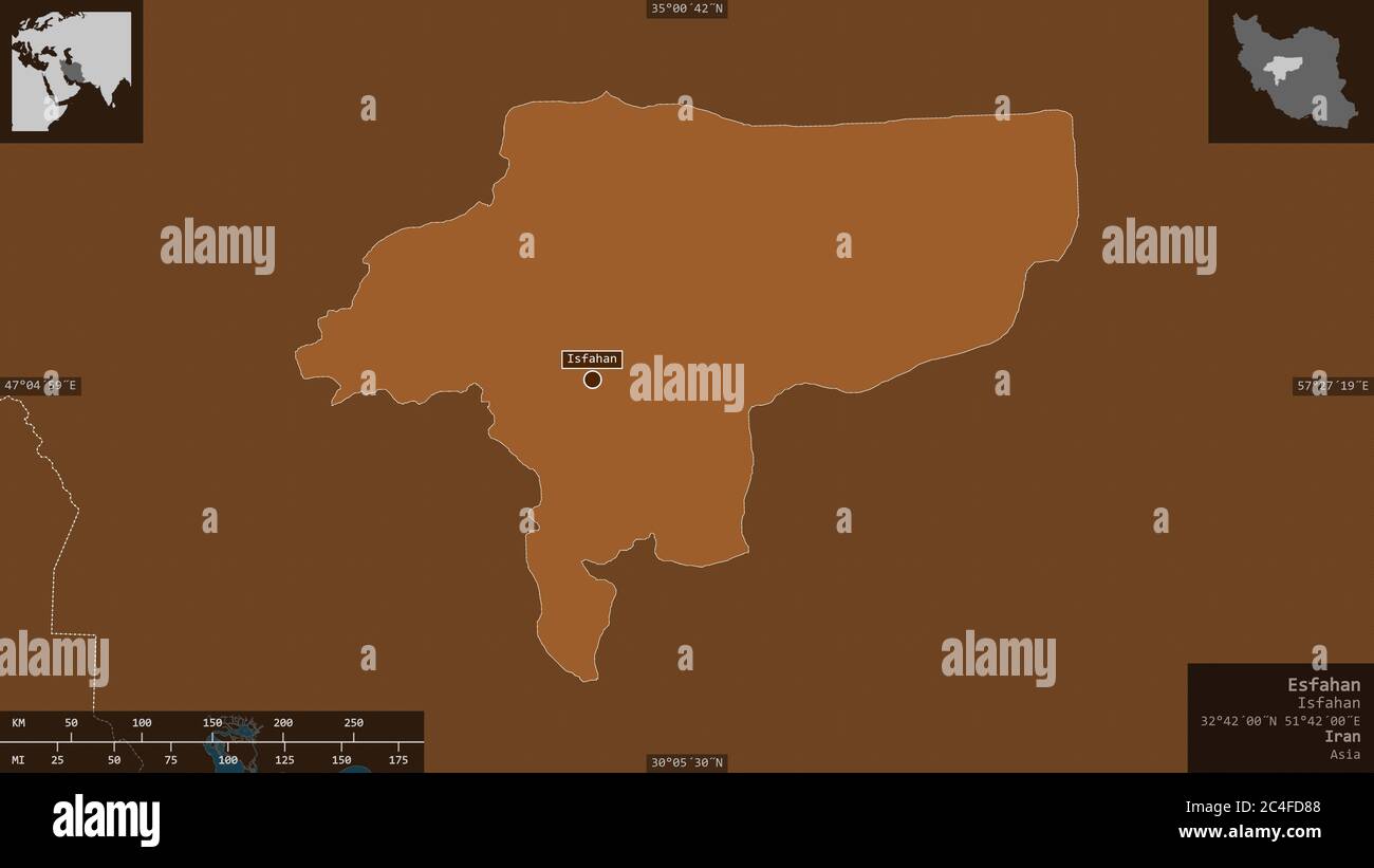 Isfahan province map hi-res stock photography and images - Alamy