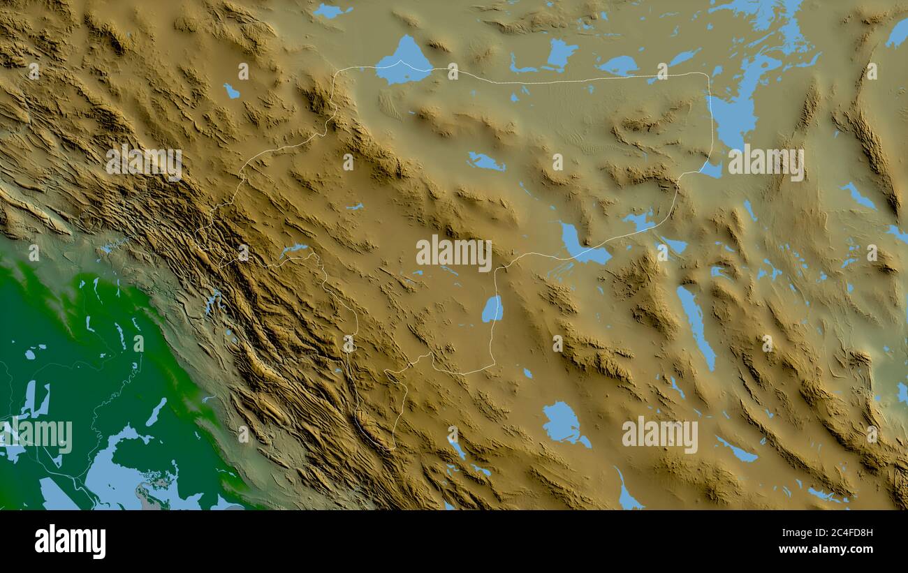 Isfahan province map hi-res stock photography and images - Alamy