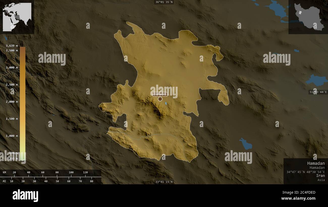 Hamedan map hi-res stock photography and images - Alamy