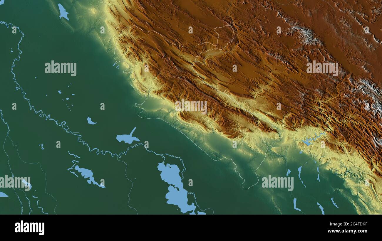 Ilam outline map hi-res stock photography and images - Alamy