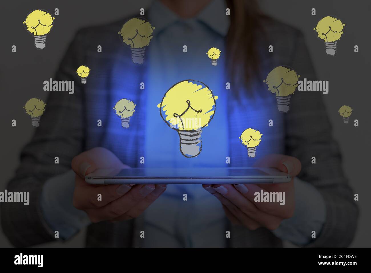 Free Sketch Of Digital Technology Information With Infographic Element ...