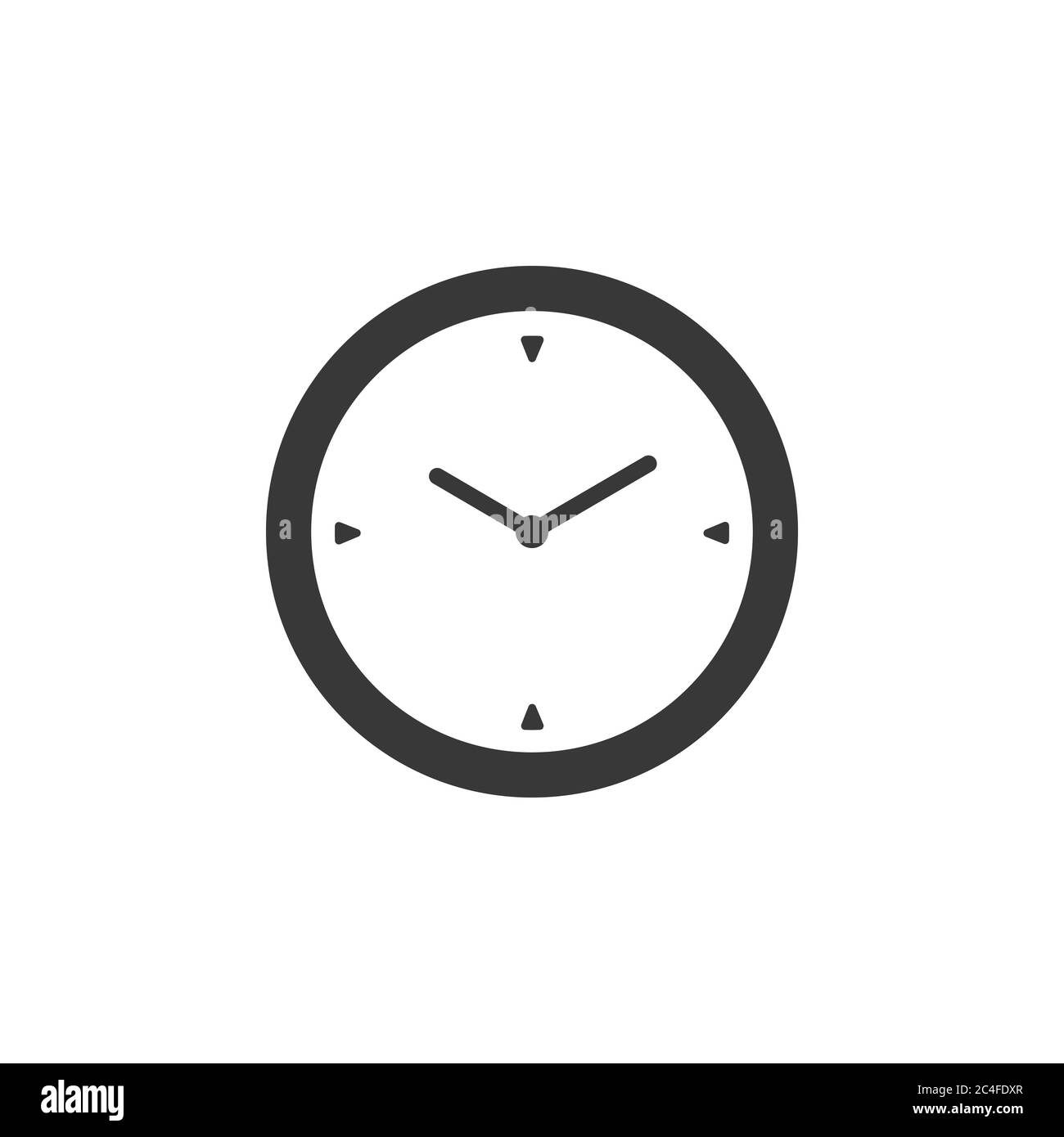 Time clock. Isolated icon. Time vector illustration Stock Vector Image ...