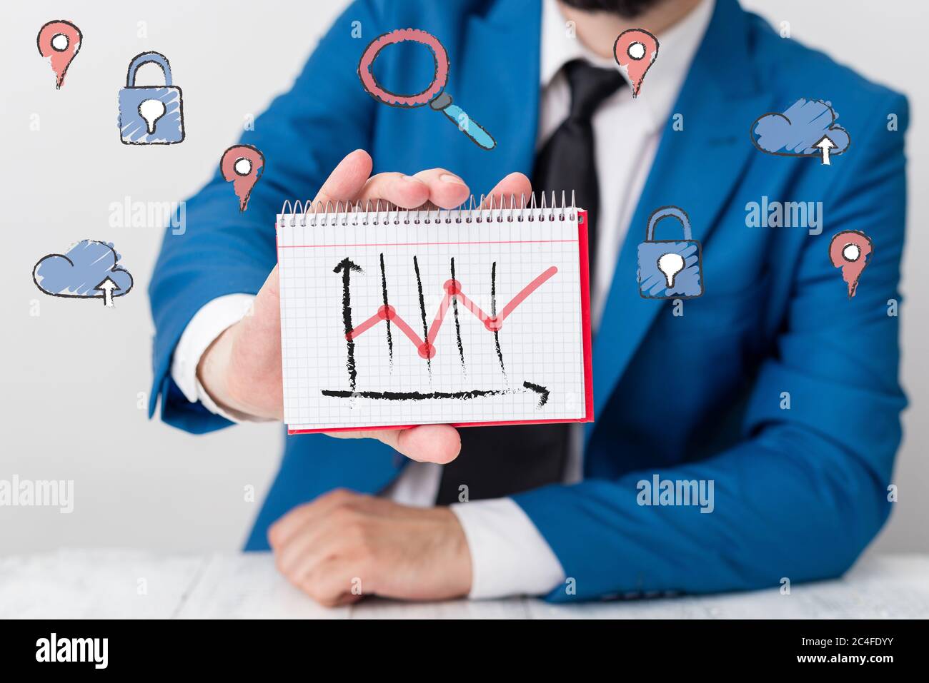 Free Sketch Of Digital Technology Information With Infographic Element ...