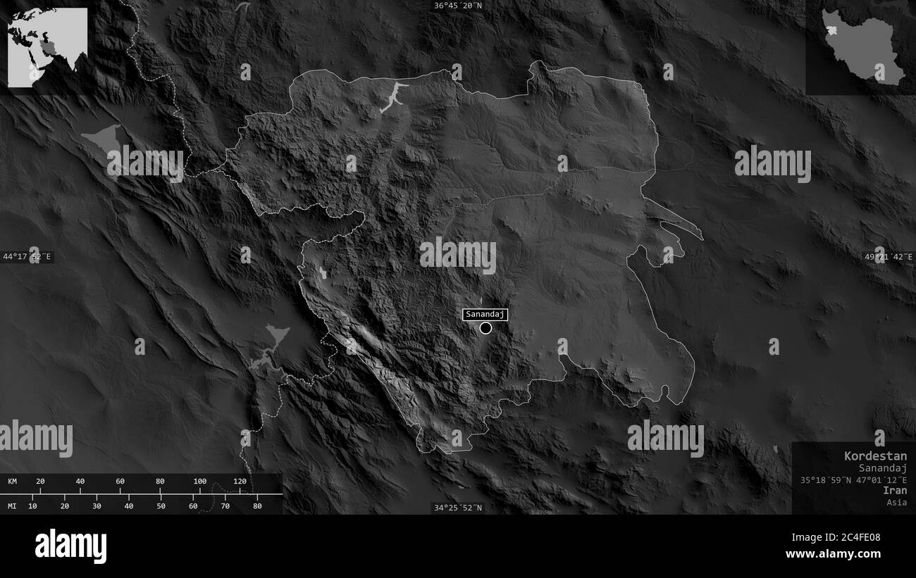 Kurdistan map Black and White Stock Photos & Images - Alamy