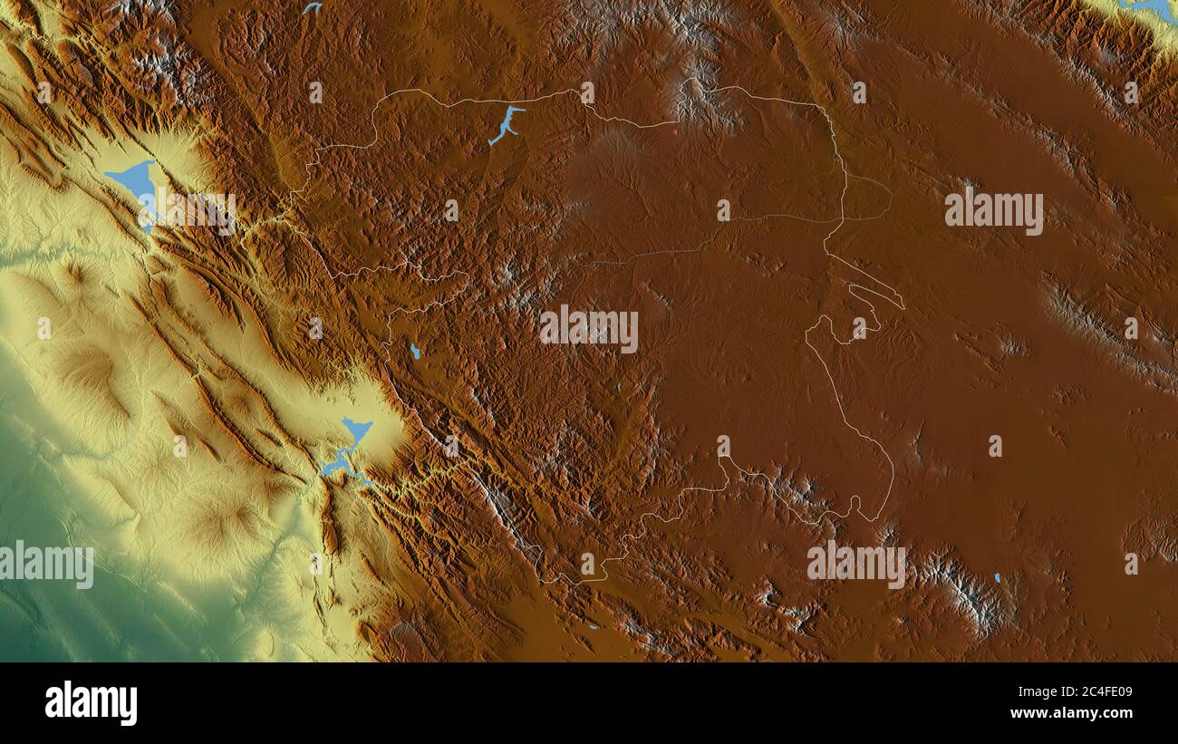 Map of kordestan hi-res stock photography and images - Alamy