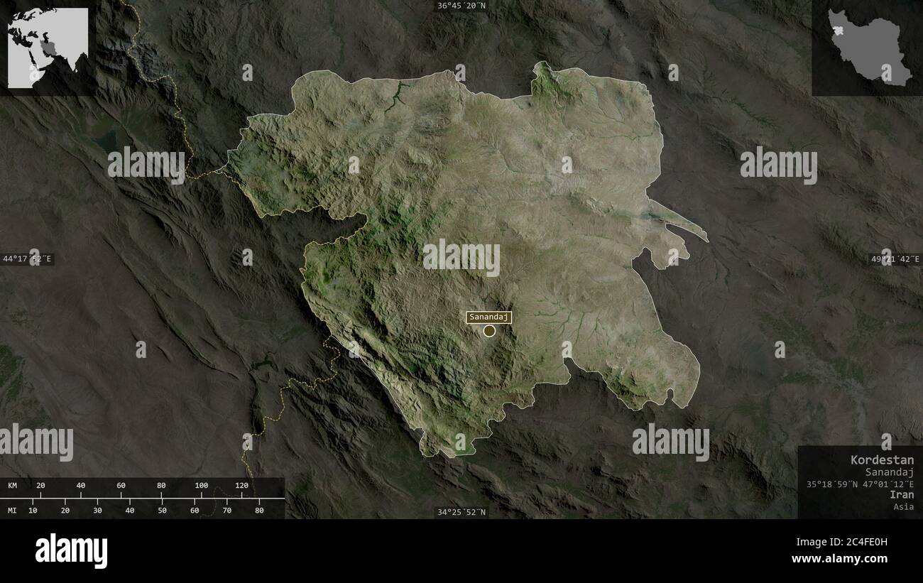 Map of kordestan hi-res stock photography and images - Alamy