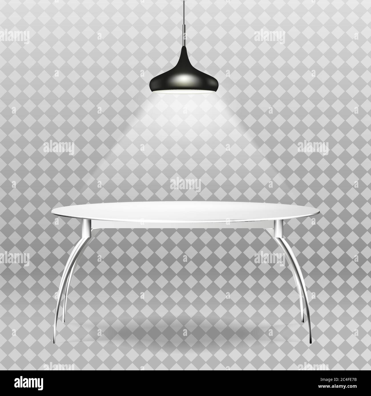 Table with a spotlight on a transparent background Stock Vector Image ...