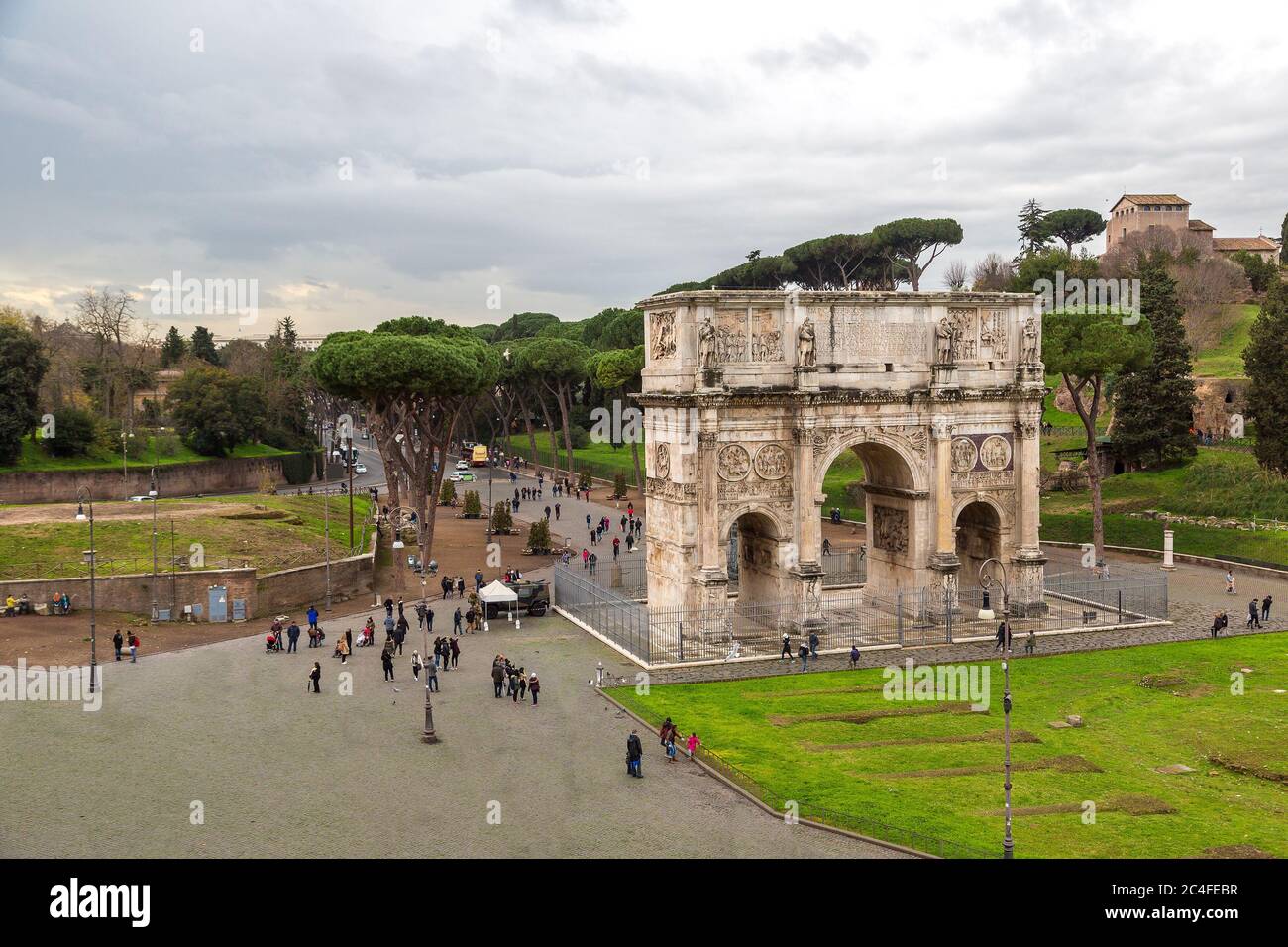 Arch of Constantine in Rome, Italy in a winter day Stock Photo - Alamy