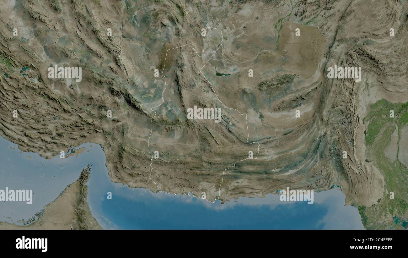 Sistan and baluchestan outline map hi-res stock photography and images ...