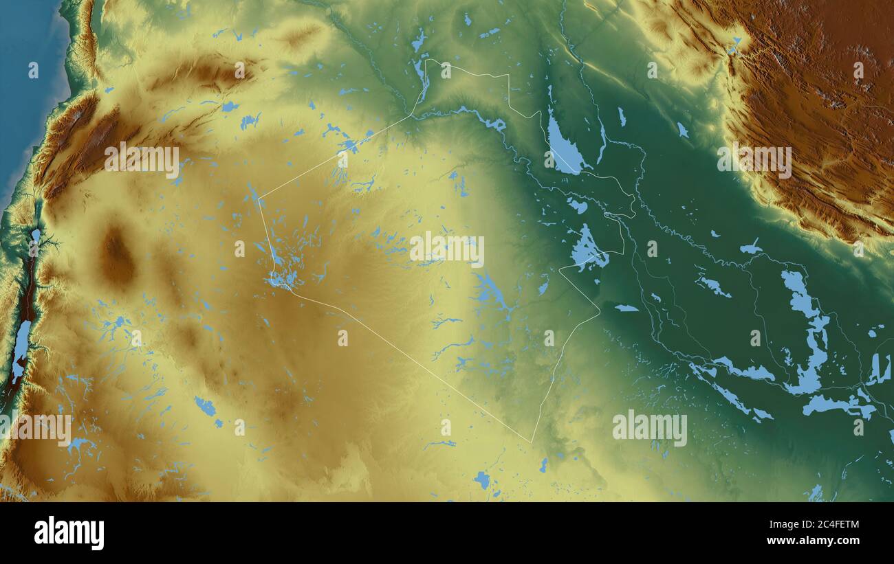 Al anbar province map hi-res stock photography and images - Alamy