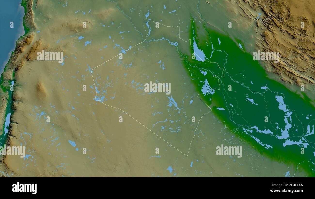 Al anbar province map hi-res stock photography and images - Alamy