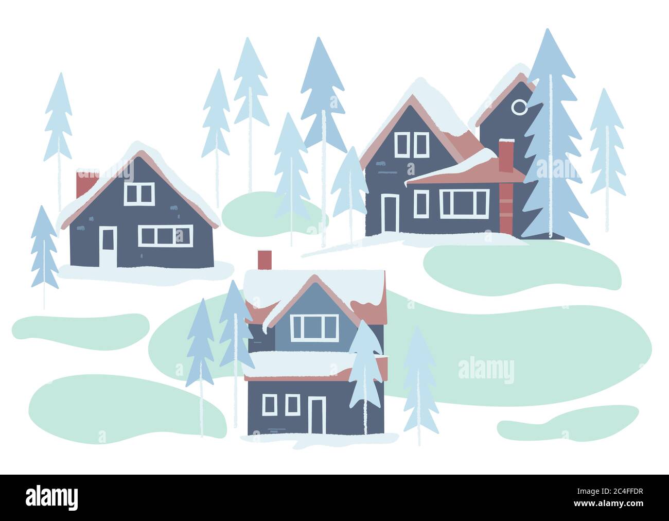 Blue travel houses holiday Stock Vector Images - Alamy