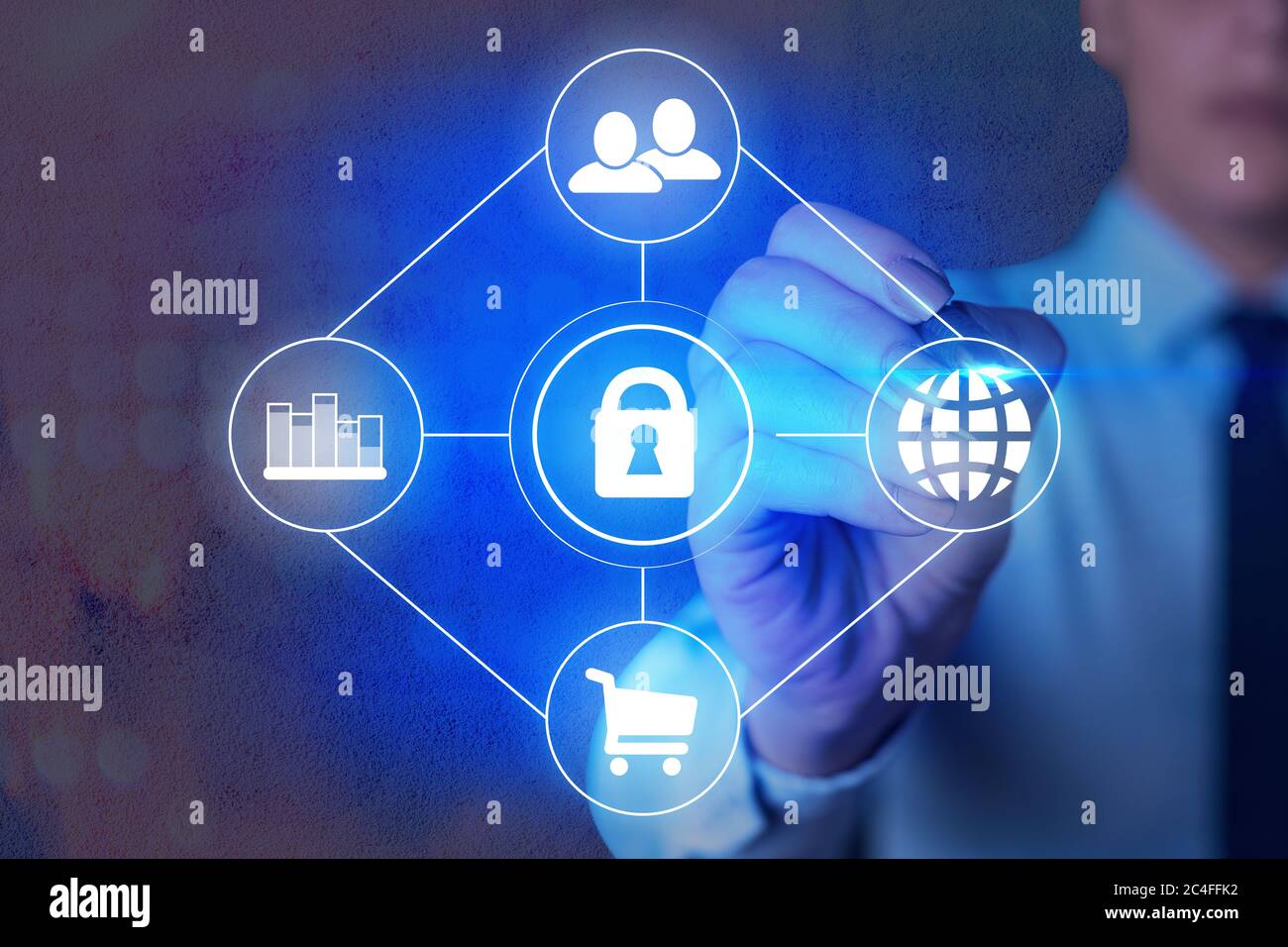 Information Digital Technology Network Connection Infographic Elements ...