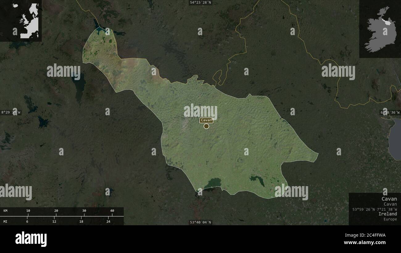 Cavan county map hi-res stock photography and images - Alamy