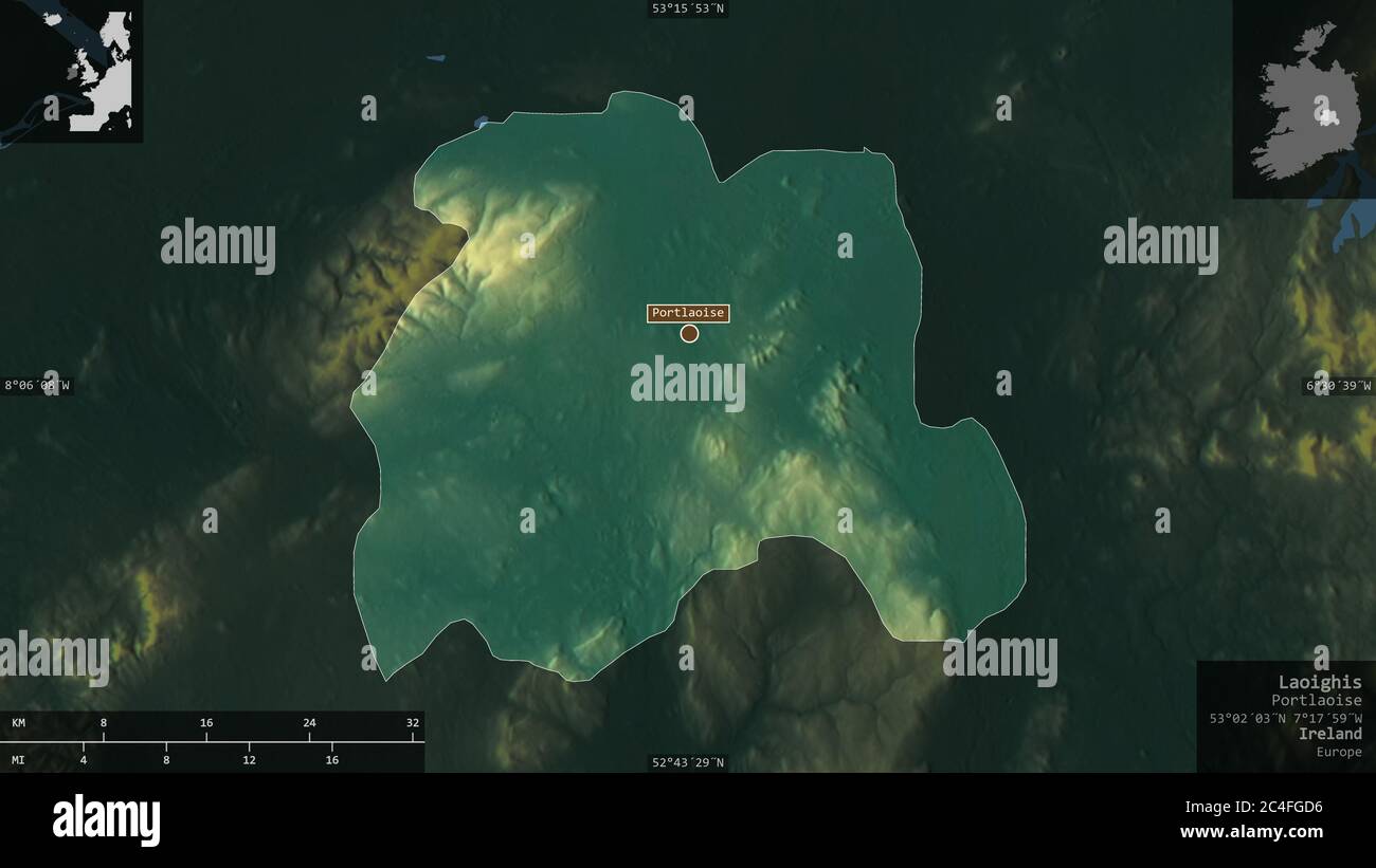 Portlaoise map hi-res stock photography and images - Alamy