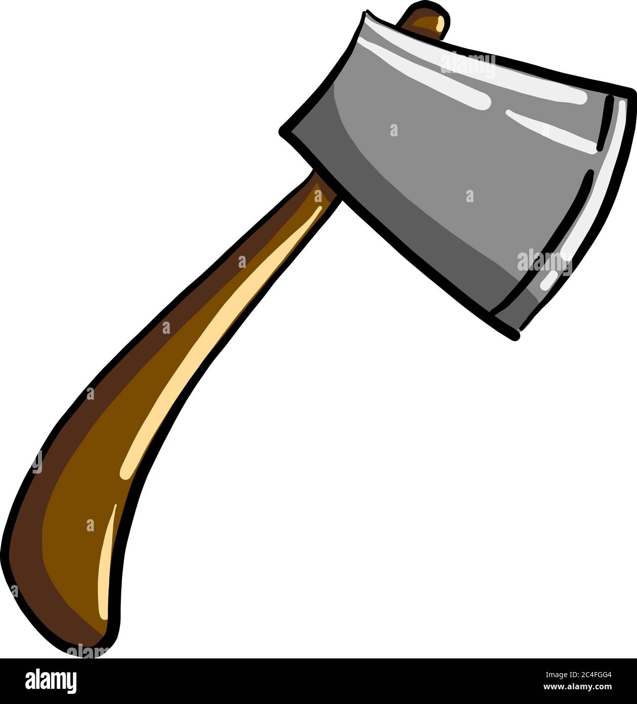 Small ax, illustration, vector on white background Stock Vector Image ...