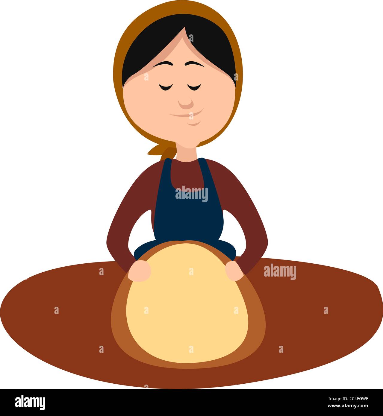 Hand making food Stock Vector Images - Alamy