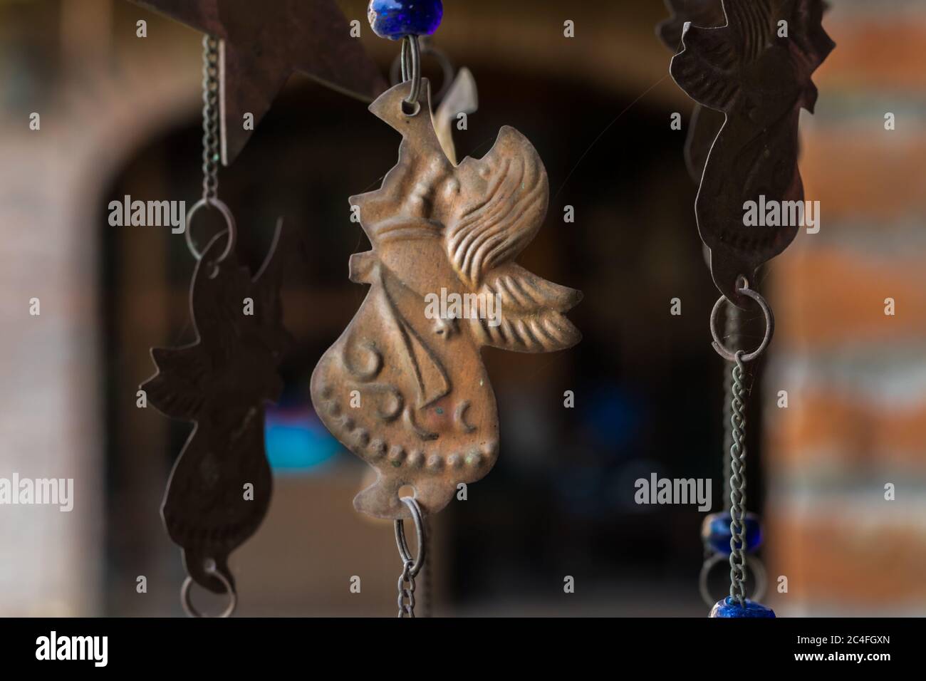 Metal angel wind chime hi-res stock photography and images - Alamy