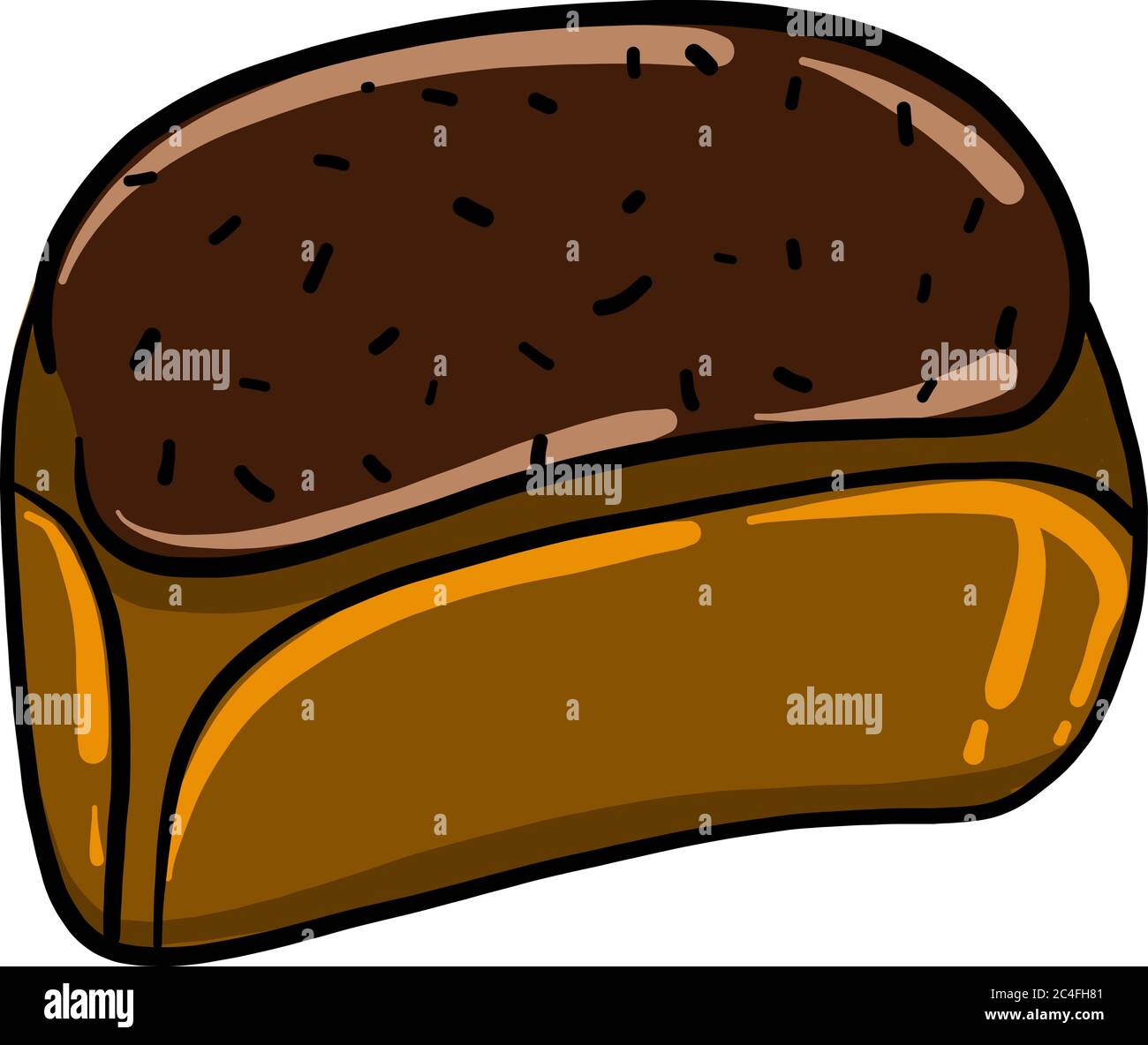 Organic bread bun on Stock Vector Images - Alamy