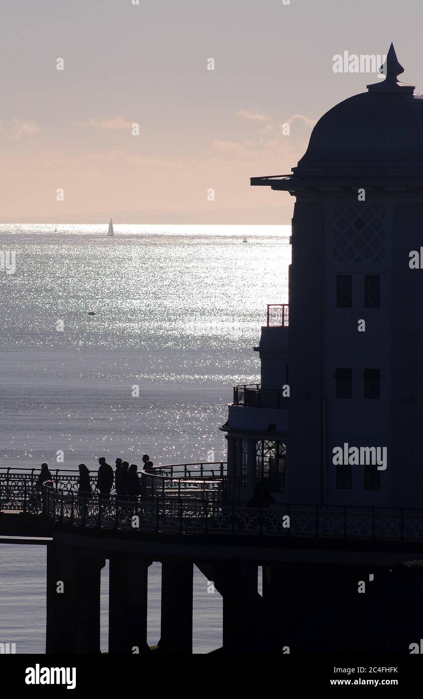 The Pavilion, Penarth Pier Stock Photo - Alamy