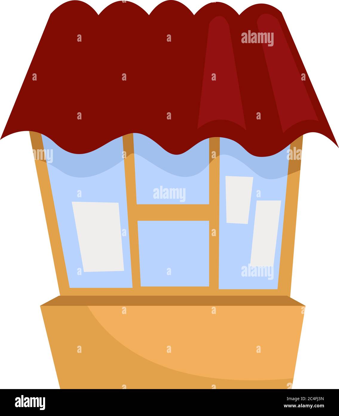 Box office, illustration, vector on white background Stock Vector Image ...