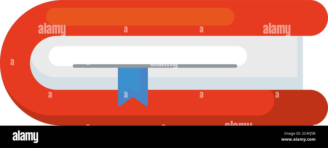 Closed book, illustration, vector on white background Stock Vector ...