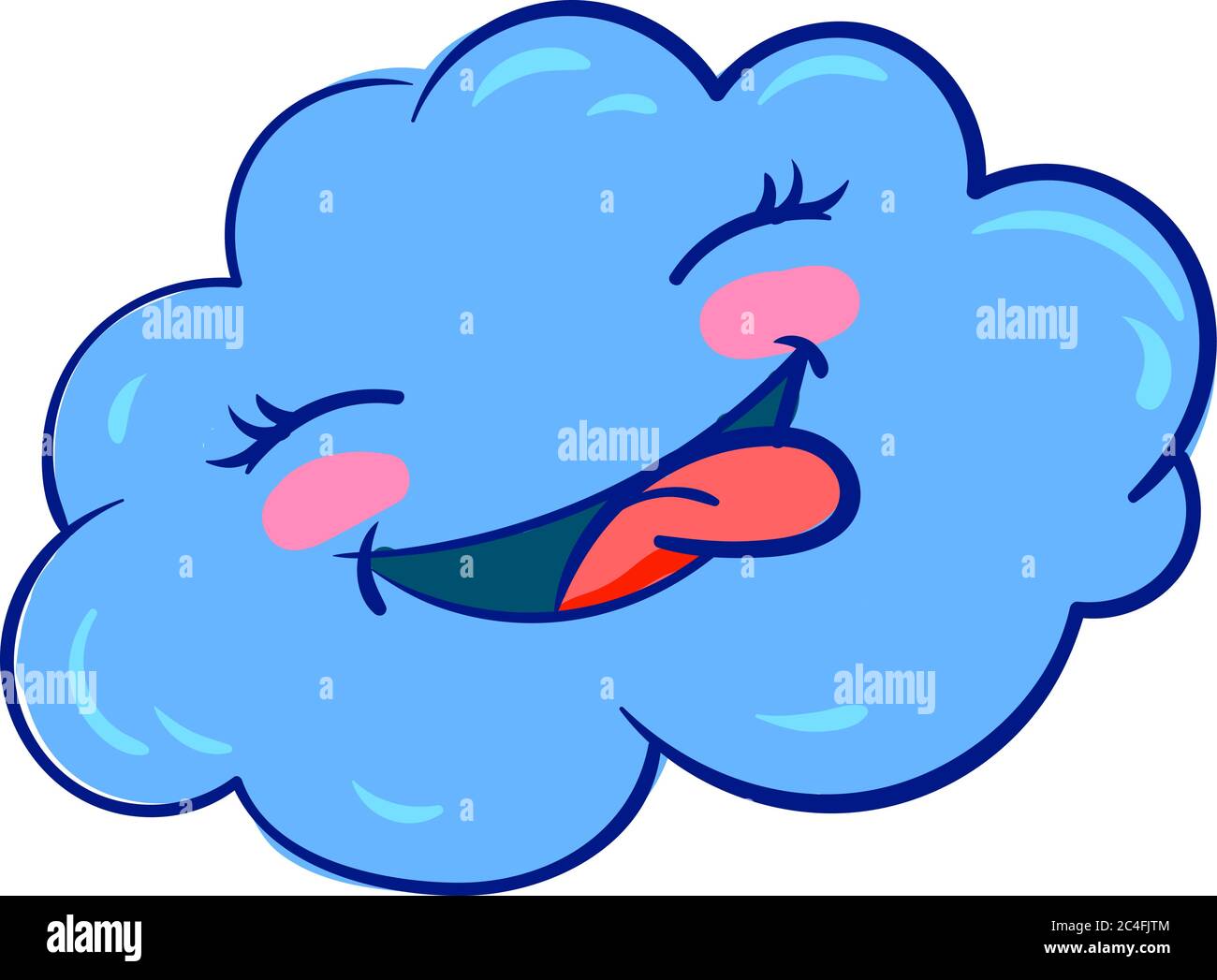 Smile cloud cute Cut Out Stock Images & Pictures - Alamy